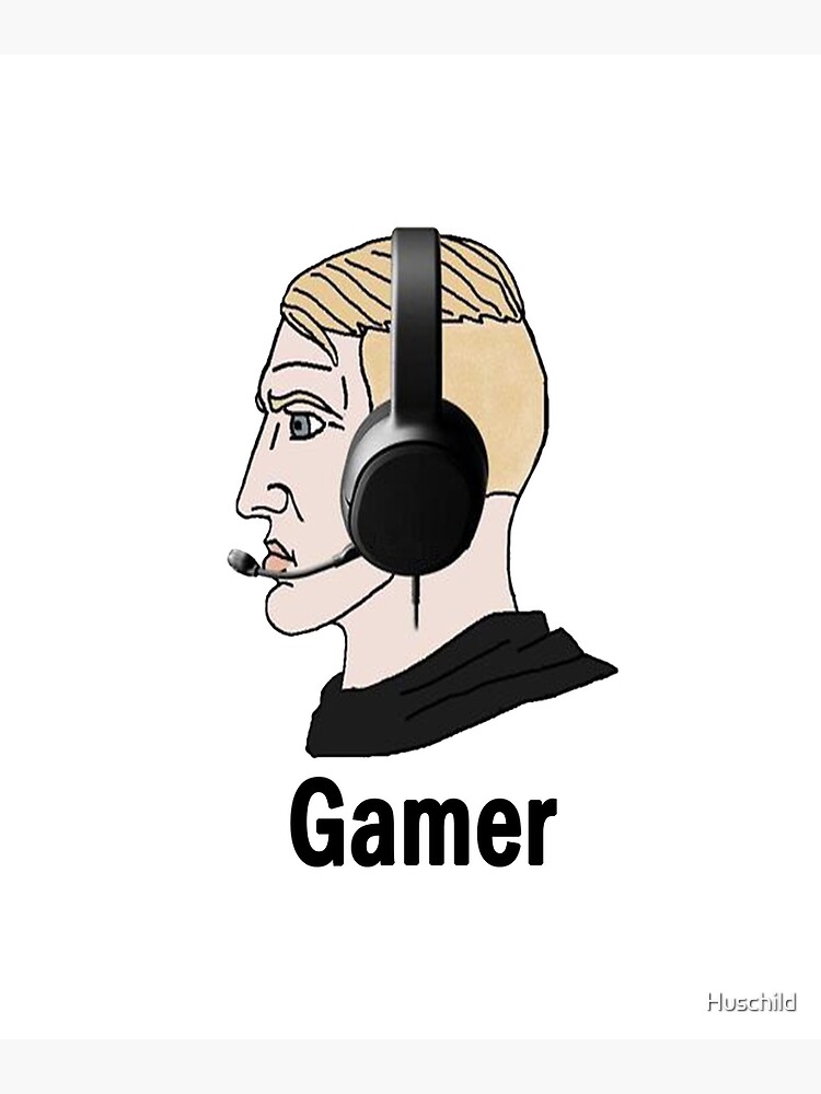 Póster «Si Chad Gamer Meme» de Huschild | Redbubble