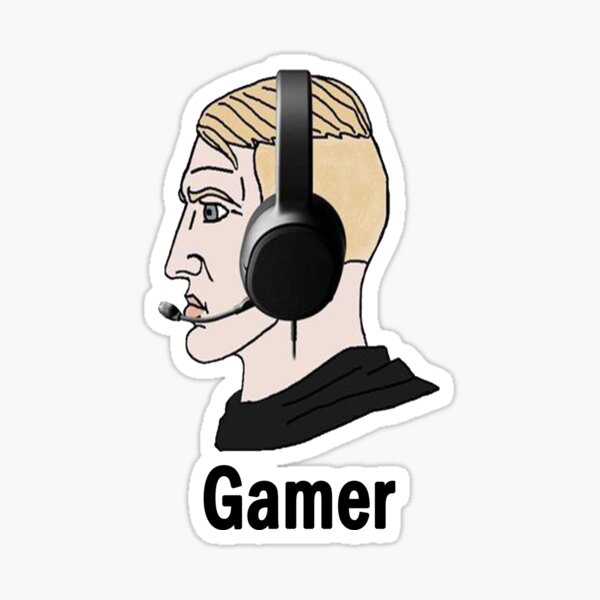 "Yes Chad Gamer Meme" Sticker for Sale by Huschild | Redbubble