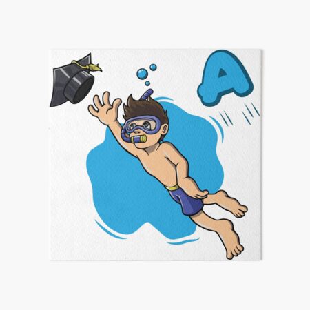 Lámina rígida «El niño está recibiendo el certificado de natación A ...