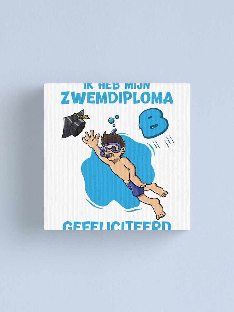 "Boy is getting here swimming certificate B. Congratulations with your ...