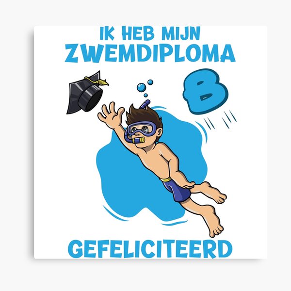 "Boy is getting here swimming certificate B. Congratulations with your ...