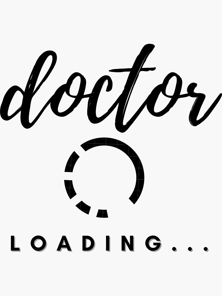 "doctor loading" Sticker for Sale by Pixelsense | Redbubble