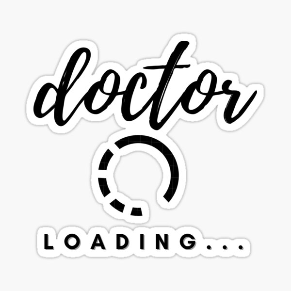"doctor loading" Sticker for Sale by Pixelsense | Redbubble
