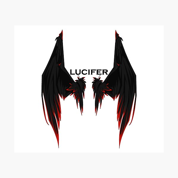 Lucifer Morningstar Tv Show Wings Photographic Prints | Redbubble