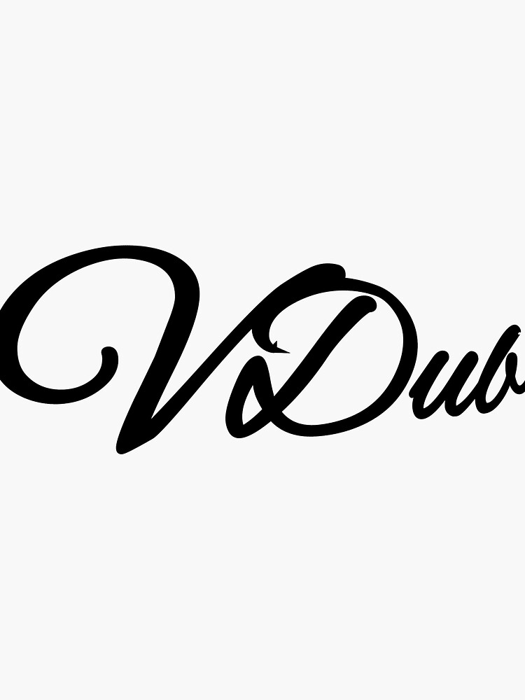 "VDub" Sticker for Sale by rickyjanzen | Redbubble
