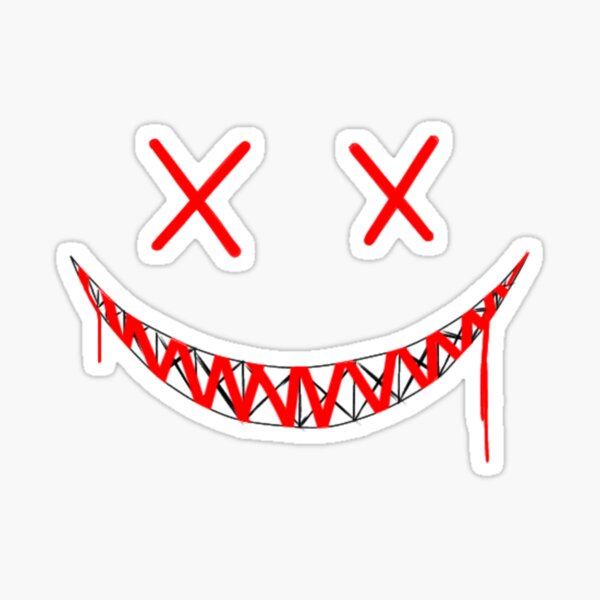 "Bloody smile" Sticker for Sale by Ruki59 | Redbubble
