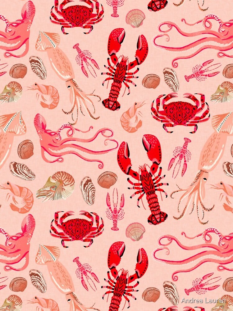 "Crustaceans, sea life, ocean, nature, illustration, andrea lauren ...