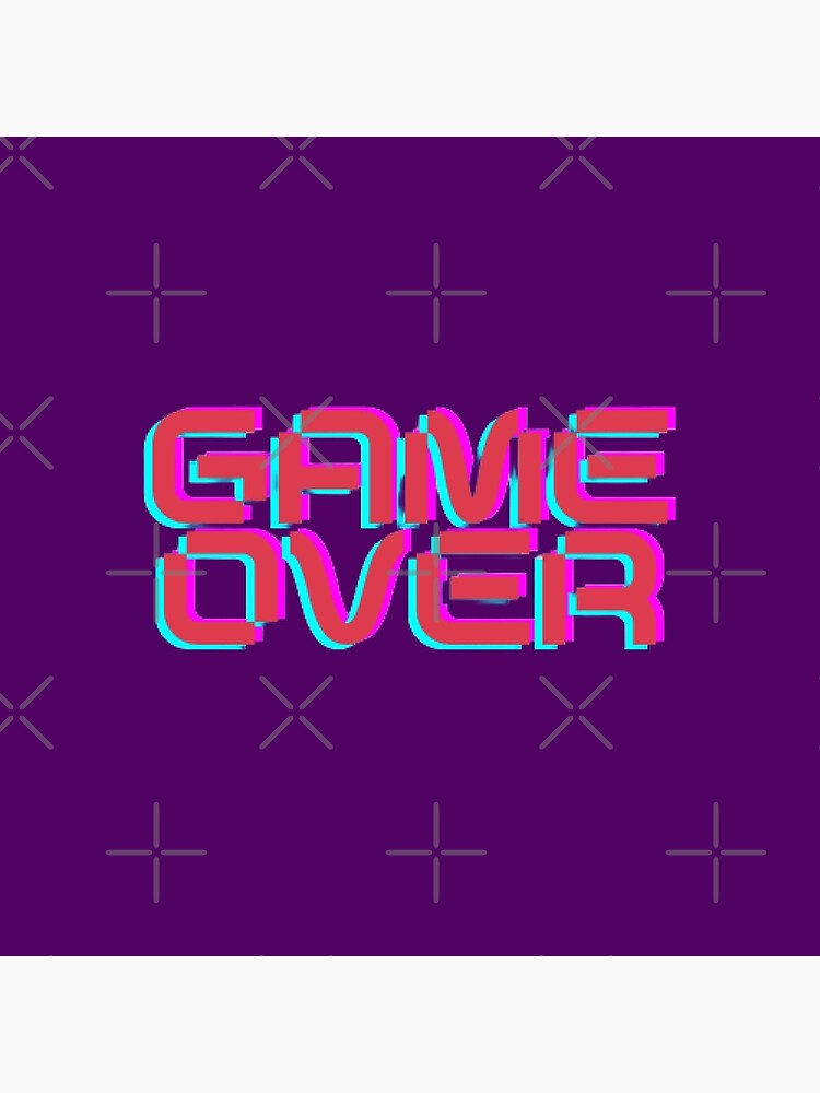 "GAME OVER Arcade Gamer Design" Art Print by ymerti | Redbubble