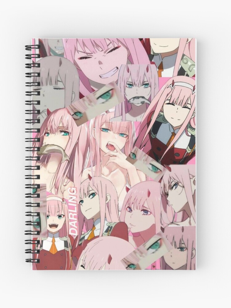 "zero two collage" Spiral Notebook for Sale by catifex | Redbubble