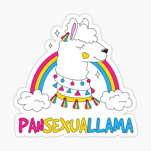 "Pansexual Pansexuallama Pansexuality Pride Pansexual Llama Flag ...