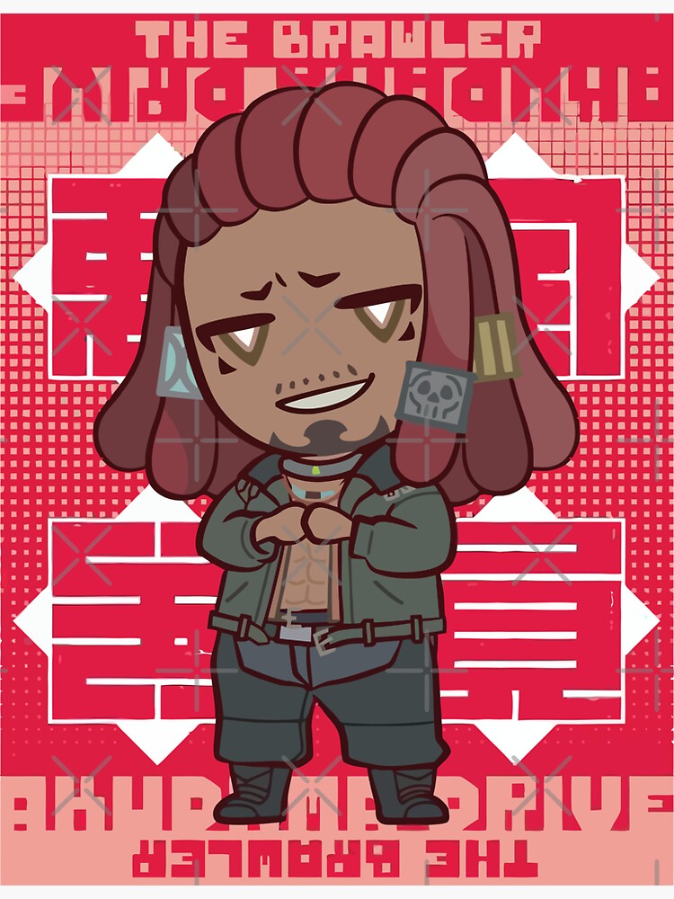 "Akudama Drive - Brawler" Sticker for Sale by Animania-AnimeS | Redbubble