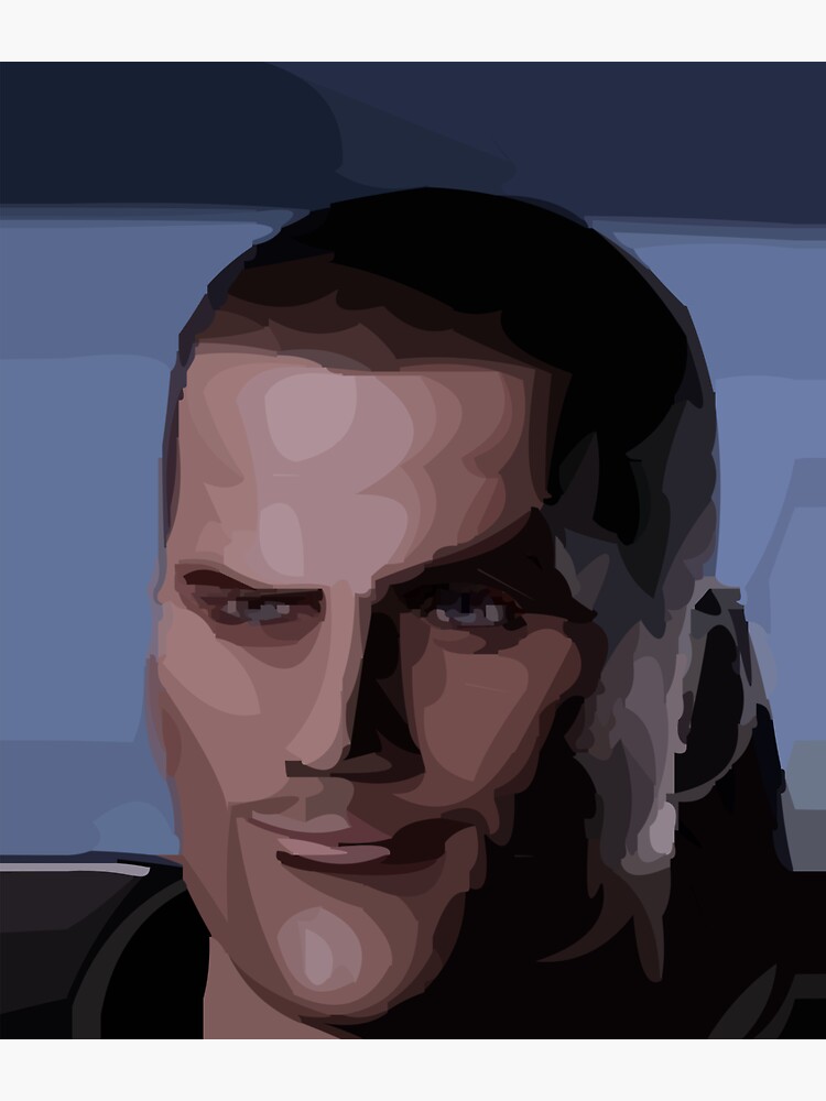 "Shepard Face - Mass Effect" Sticker for Sale by 6athed | Redbubble