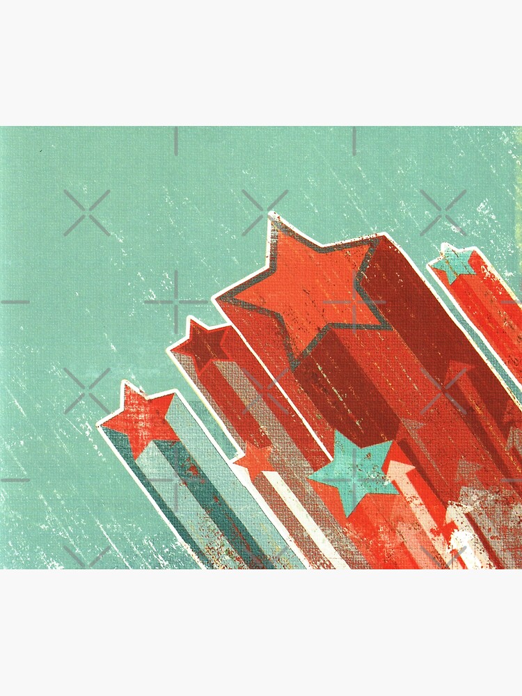 "Up and Away - 70s Aesthetic Shooting Star" Art Print by elevens ...
