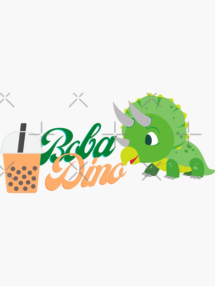 "Dino Boba" Sticker by ImperialBaron | Redbubble
