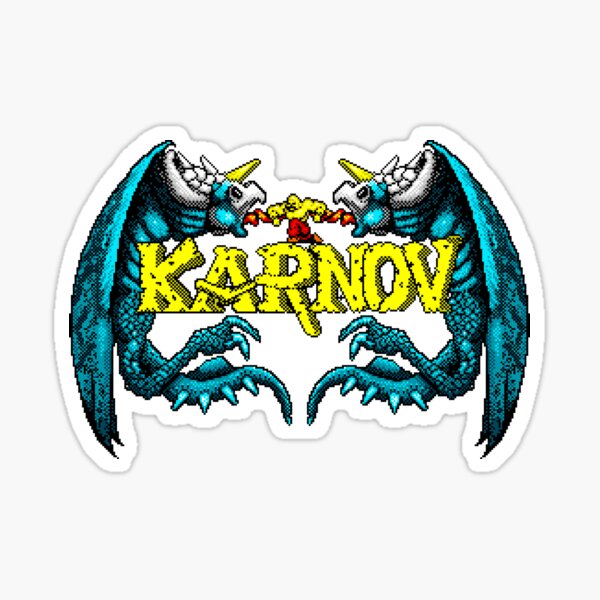 "Karnov 8 bit art" Sticker for Sale by 8FistsofTees | Redbubble