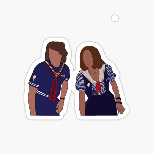 "steve and robin stranger things" Sticker for Sale by sadiefarrer ...