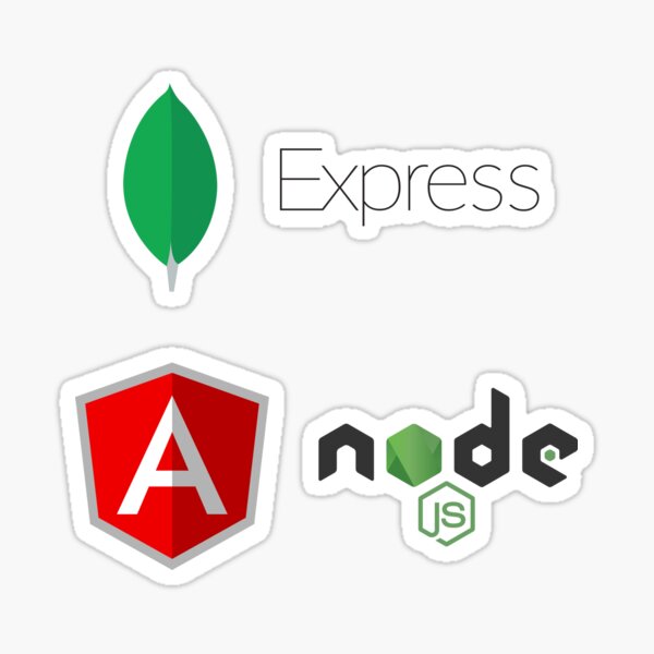 "MEAN Stack Developer Logo Combo Pack" Sticker for Sale by Dev-Stuff ...