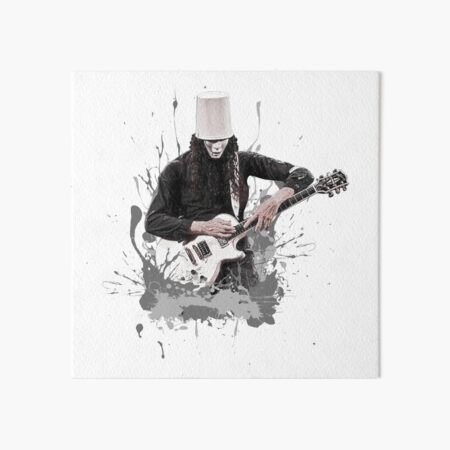 "Buckethead rock" Art Board Print for Sale by SyahrulPopArt | Redbubble