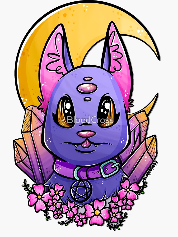 "Crystal Pup" Sticker for Sale by BloodCross | Redbubble