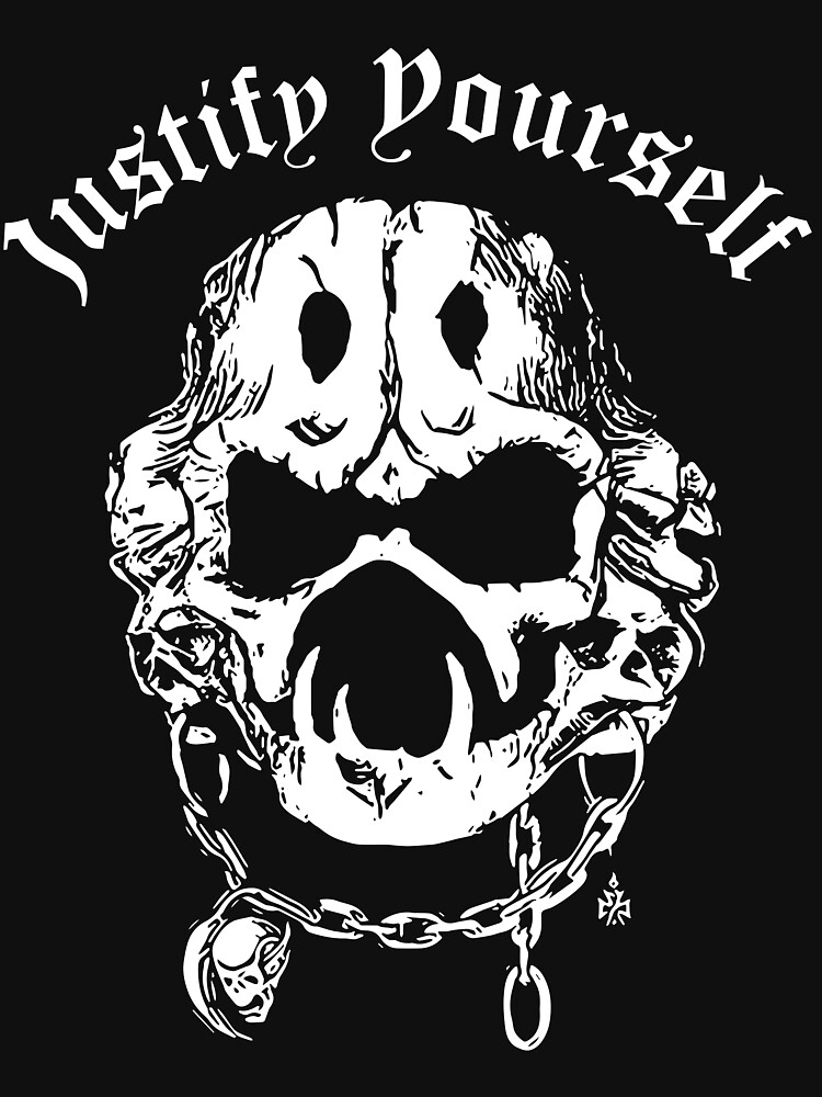 "Justify Yourself" Essential T-Shirt for Sale by anfa | Redbubble