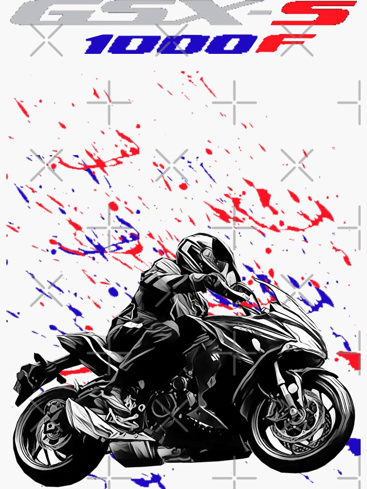 "Suzuki GSX-S 1000F FA abs" Sticker for Sale by Evomotoarte | Redbubble