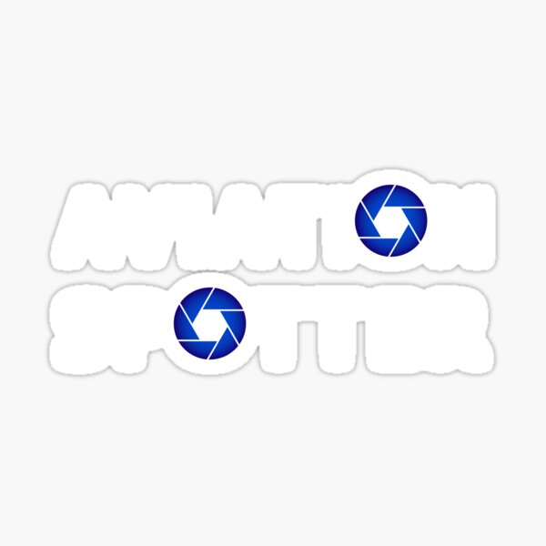 "Aviation Spotter Simple Design blue" Sticker for Sale by FouDeeziner ...