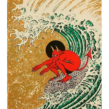 "Surfing Demon" Photographic Print for Sale by quackynaut | Redbubble