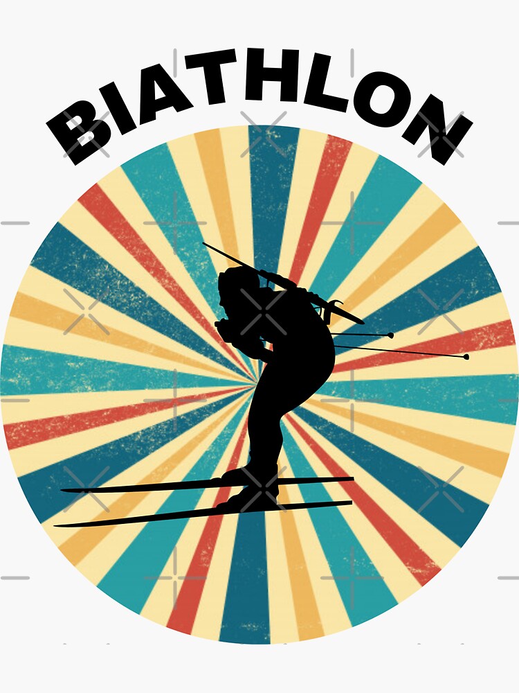 "New Vintage Biathlon" Sticker by Abdelmadjidbour | Redbubble