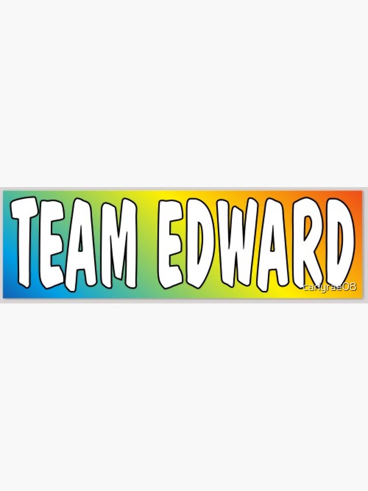 "team edward" Sticker for Sale by carlyrae08 | Redbubble