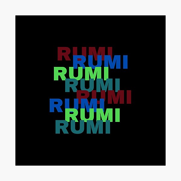 "rumi - logo" Photographic Print by philproject | Redbubble