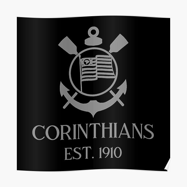 "Corinthians Grey 2" Poster by VRedBaller | Redbubble