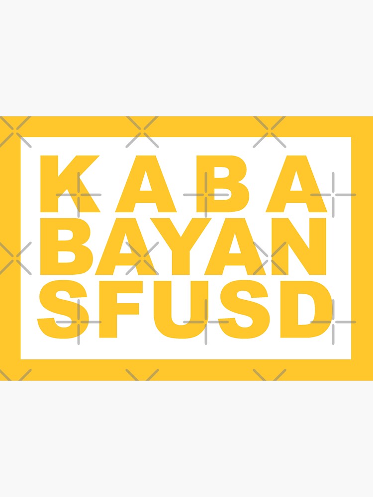 Pegatina «Logotipo de Kababayan-SFUSD - GSW Gold» de westcoastalumni ...