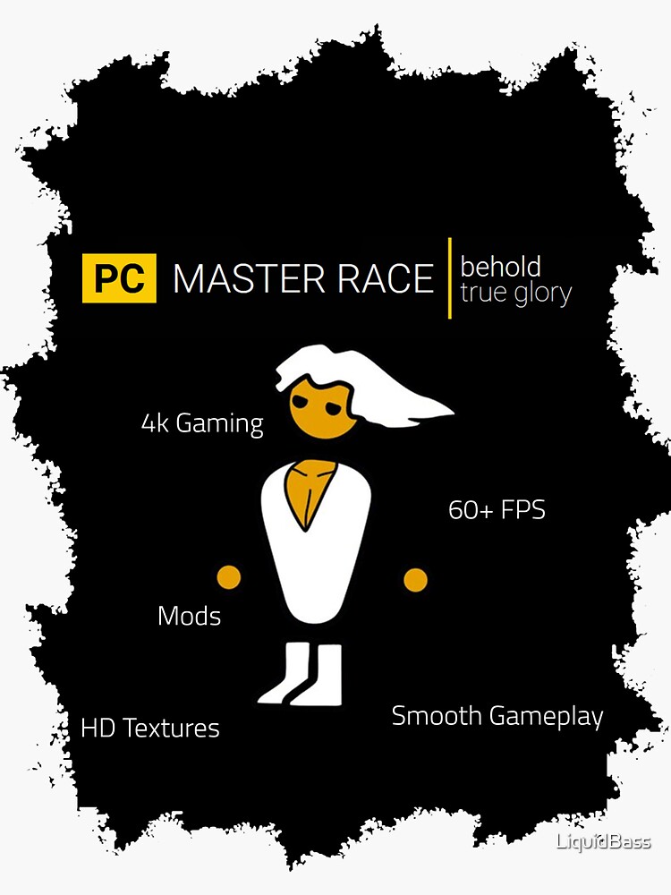 "PC Master Race" Sticker by LiquidBass | Redbubble