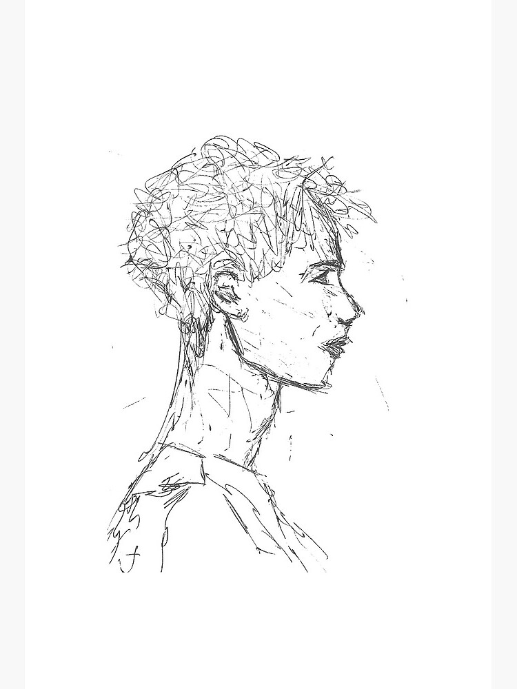 "Boy Side Profile" Art Board Print for Sale by kielidavia37 | Redbubble