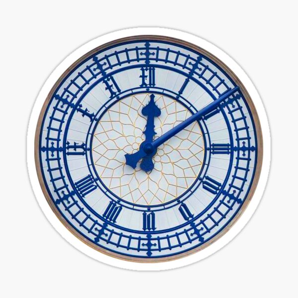 "Big Ben Clock face London" Sticker for Sale by Papermouse | Redbubble