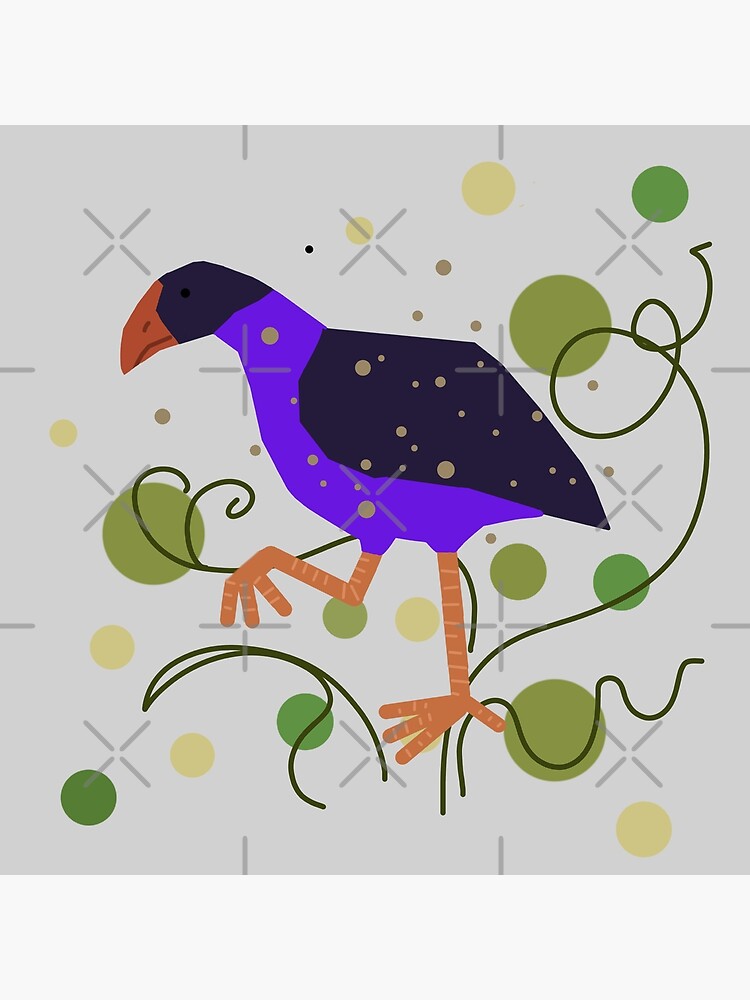 "Pukeko" Poster by LotusCreations | Redbubble