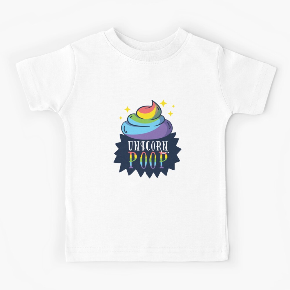 "Unicorn Poop Rainbow Pride LGBT Flag Desing" Kids T-Shirt by ...
