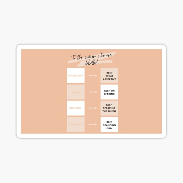 "Female Leaders" Sticker for Sale by CatenaApparel | Redbubble