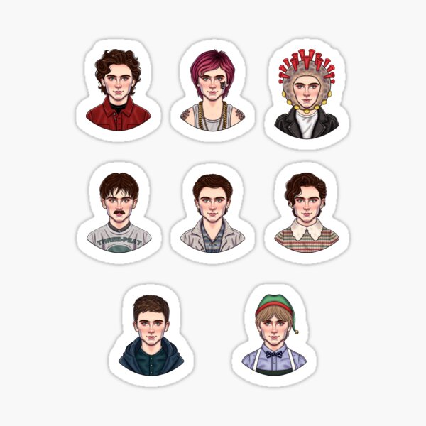 "Timothee Chalamet SNL Sticker Pack" Sticker for Sale by lelder20 ...
