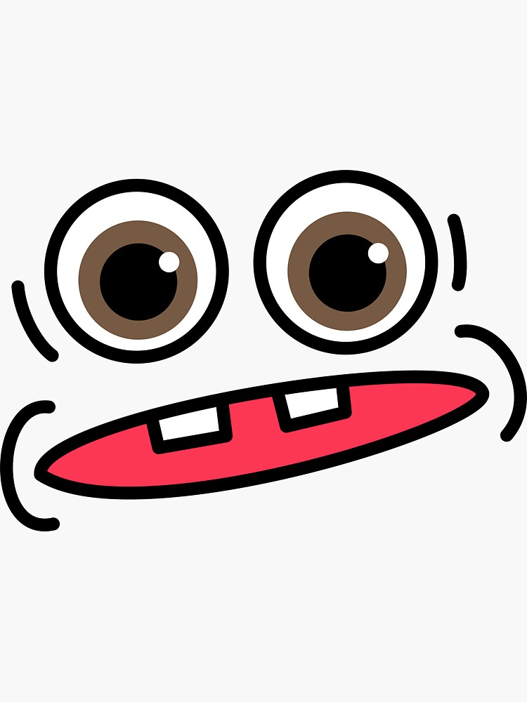 "Adorable Funny Facial Expression " Sticker for Sale by AmazingViews ...