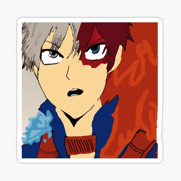 "My hero academia todoroki " Sticker by AnimeNiak | Redbubble