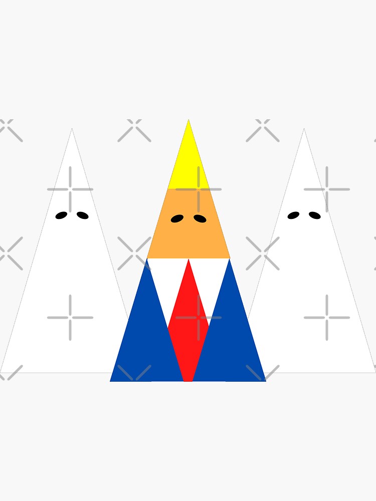 "Trump triangle" Sticker for Sale by Bernache | Redbubble
