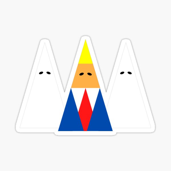 "Trump triangle" Sticker for Sale by Bernache | Redbubble