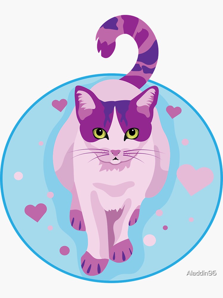 "Cute Cat Hello kitty " Sticker by Aladdin96 | Redbubble