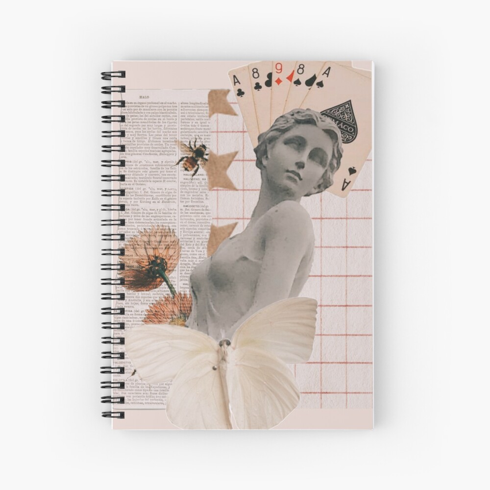 "Spring muse dark academia collage" Spiral Notebook for Sale by ...