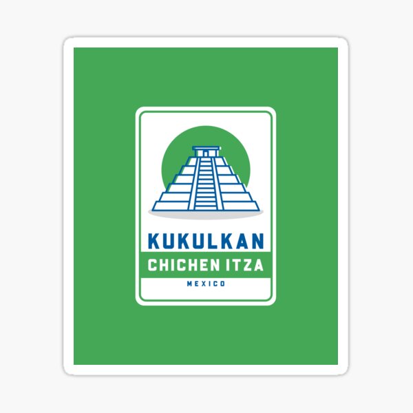 "Kukulkan Chichen Itza Mexico" Sticker for Sale by AladdinMktgs | Redbubble
