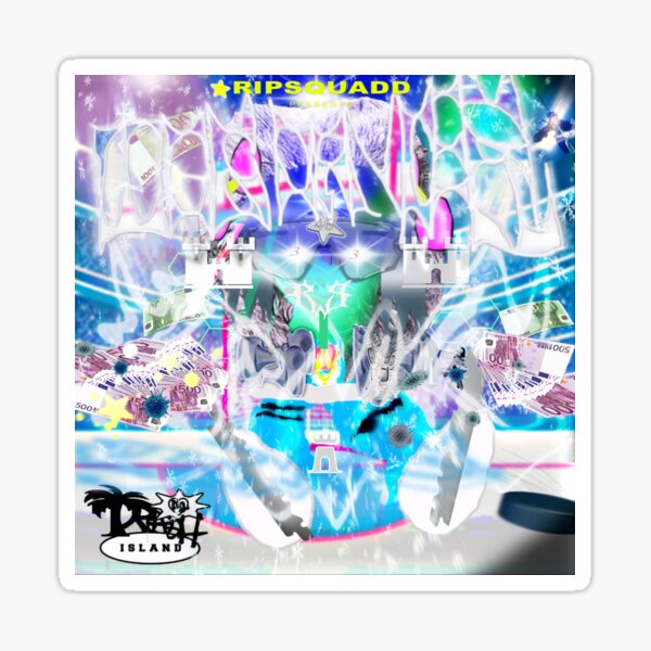 "Bladee Icedancer Cover art" Sticker by Bruhm0ment | Redbubble