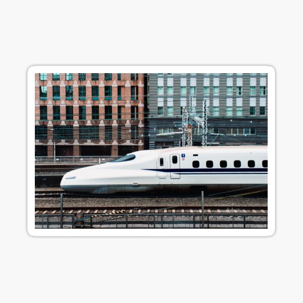 "Shinkansen Bullet Train, N700A" Sticker for Sale by JonesyDave | Redbubble