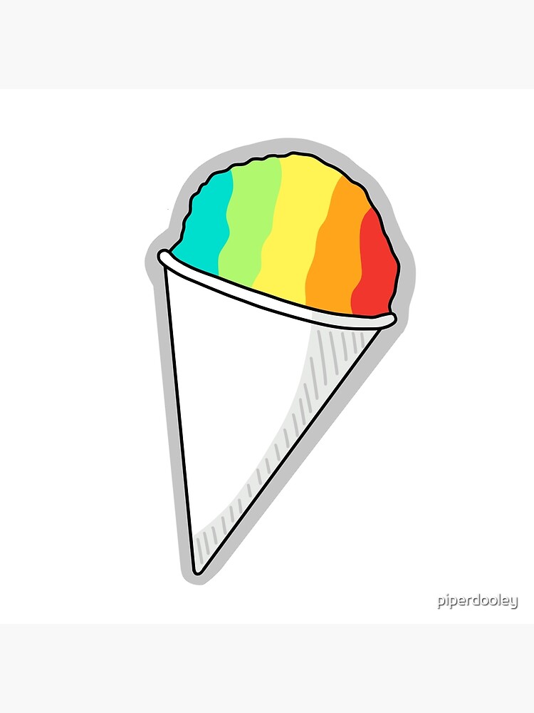"Rainbow Snow Cone" Poster by piperdooley | Redbubble