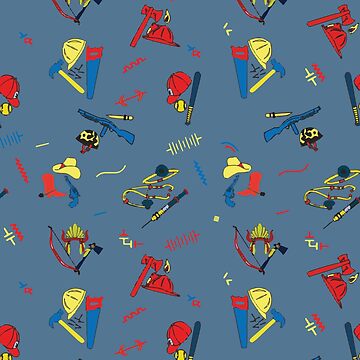 Lámina enmarcada for Sale con la obra «Good Guys - Patrón de atuendo ...